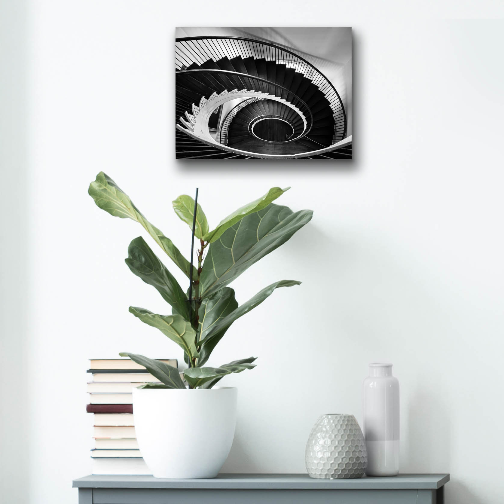 Ebern Designs 'Staircase 2' by Decent Exposures Acrylic Glass Wall Art, 16" x 12" | Wayfair